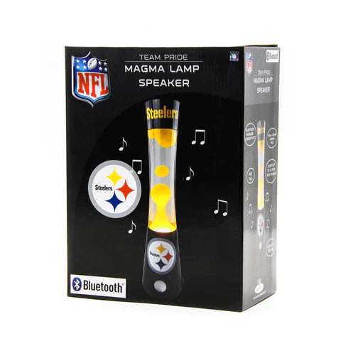 LAMPARA DE LAVA CON BOCINA STEELERS – FANS SHOP